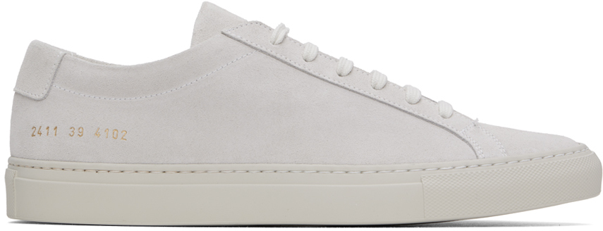 Common Projects: Gray Original Achilles Sneakers | SSENSE UK