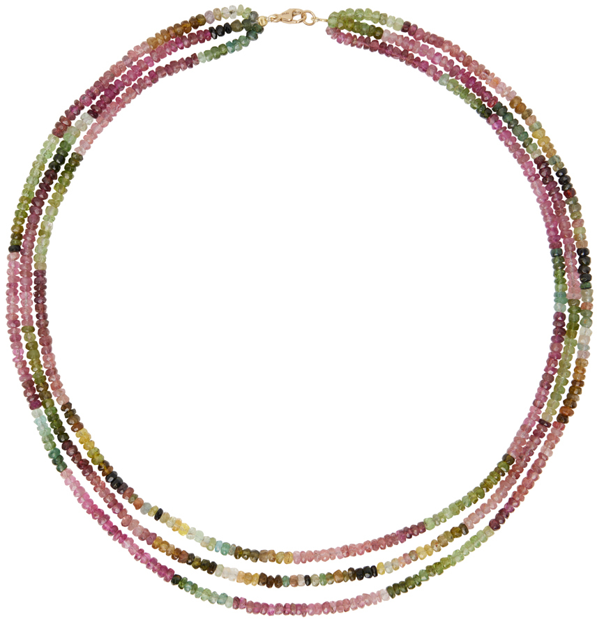 JIA JIA: Multicolor Arizona Tourmaline Necklace | SSENSE