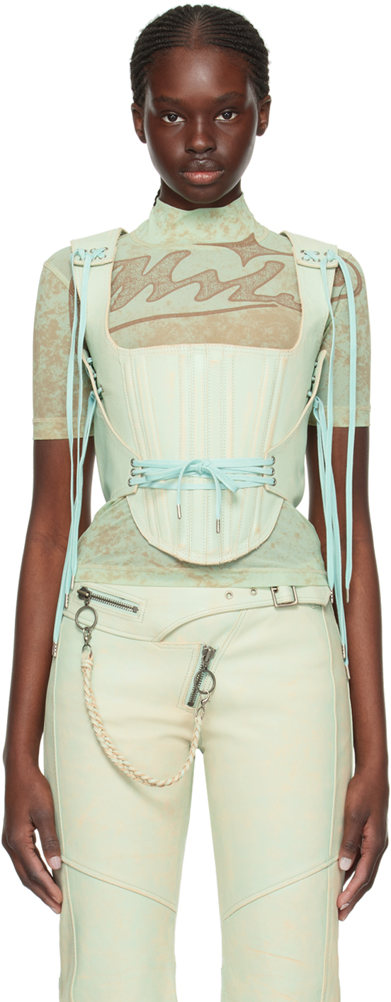 KNWLS: Blue Nihil Tank Top | SSENSE Canada