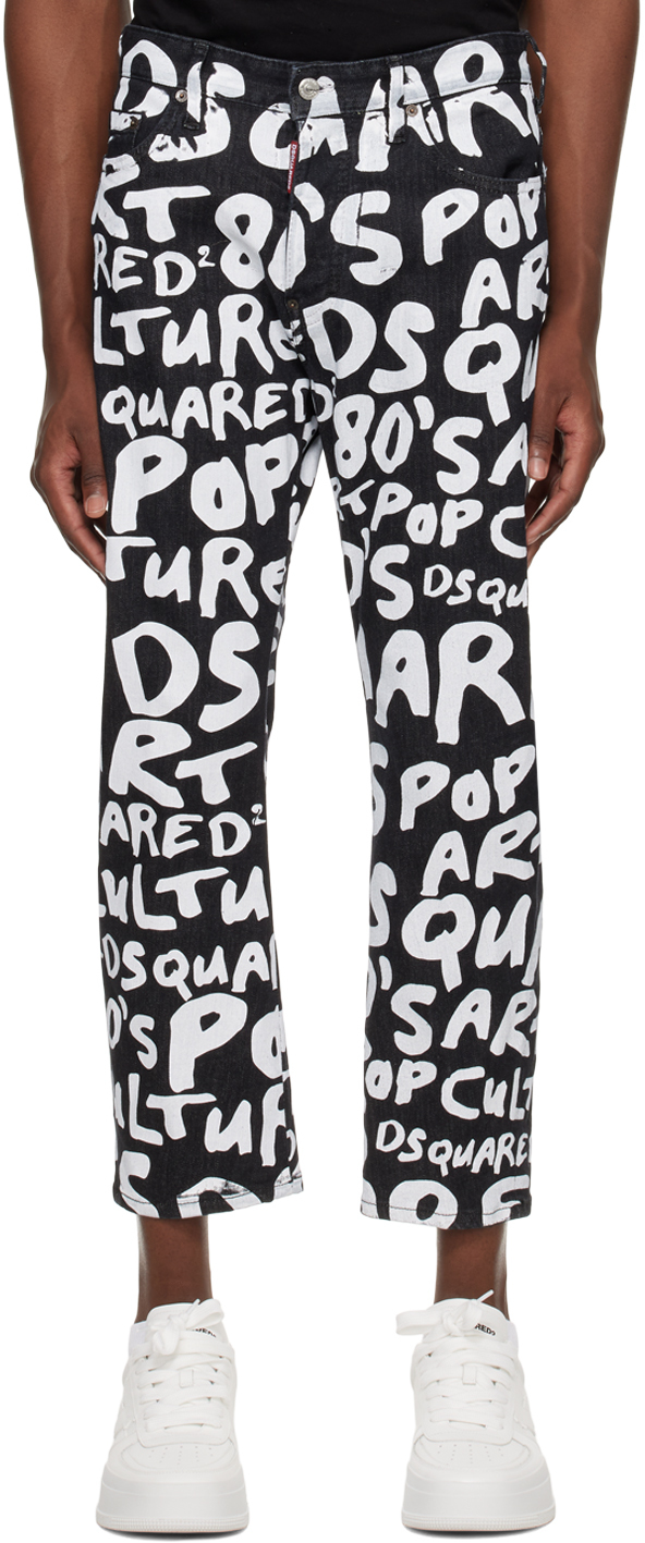 Dsquared2블랙 스프라우트 팩토리 브로 데님 진 할인