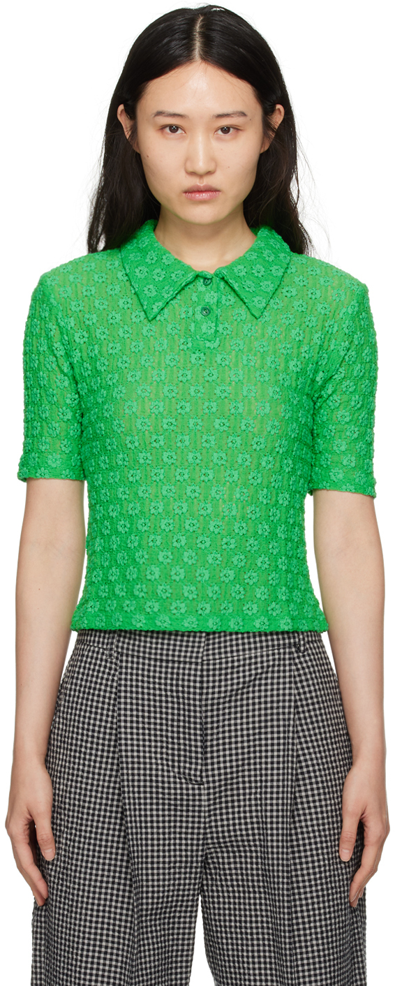 Green Five Summer Polo by YMC on Sale