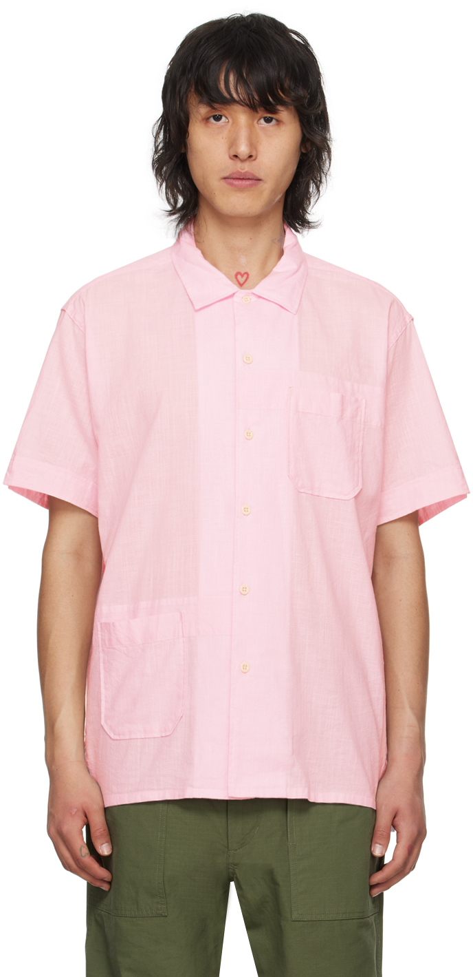 Pink Patch Pocket Shirt by Engineered Garments on Sale
