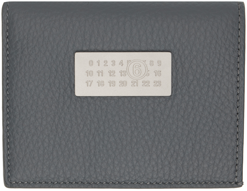 Gray Numeric Wallet by MM6 Maison Margiela on Sale
