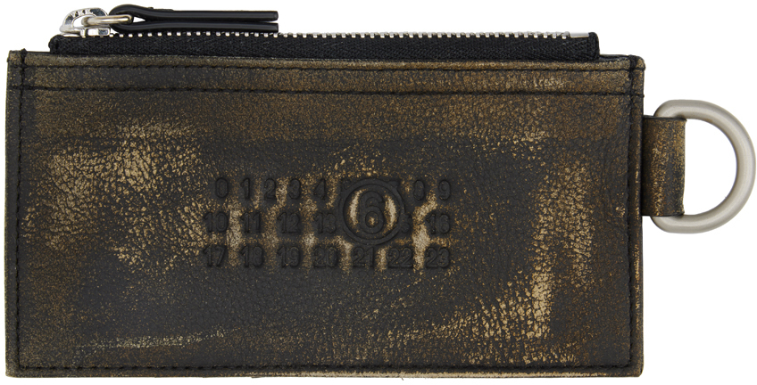 Black Numeric Signature Wallet by MM6 Maison Margiela on Sale