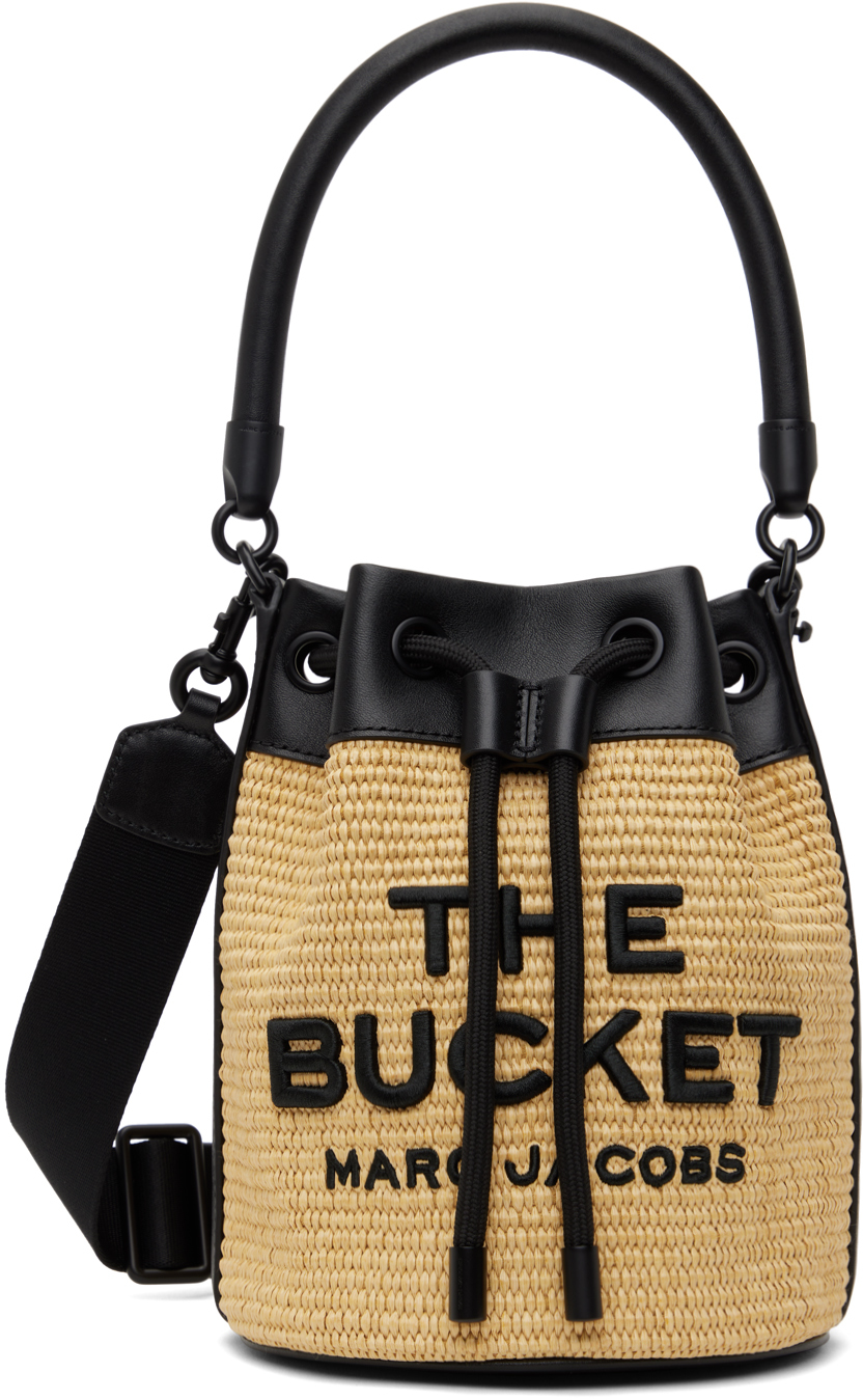 Marc Jacobs: Beige 'The Woven Bucket' Bag | SSENSE