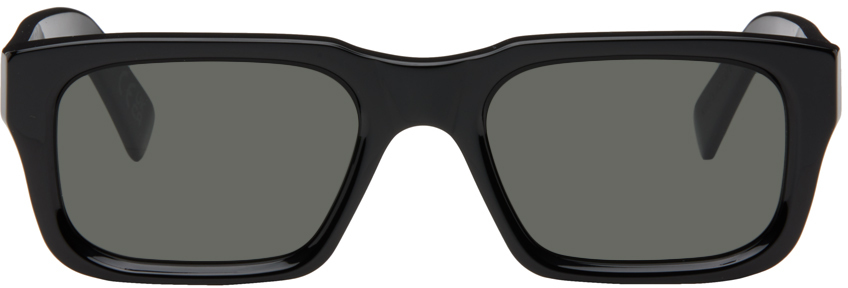 Black Augusto Sunglasses by RETROSUPERFUTURE on Sale