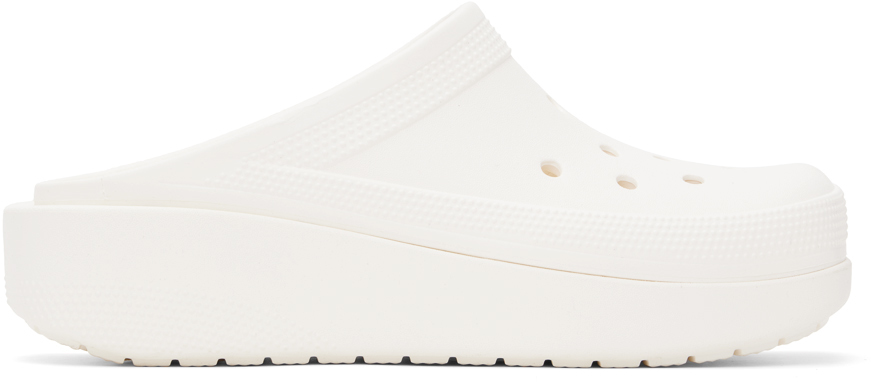 Crocs: Off-White Classic Blunt Toe Clogs | SSENSE Canada