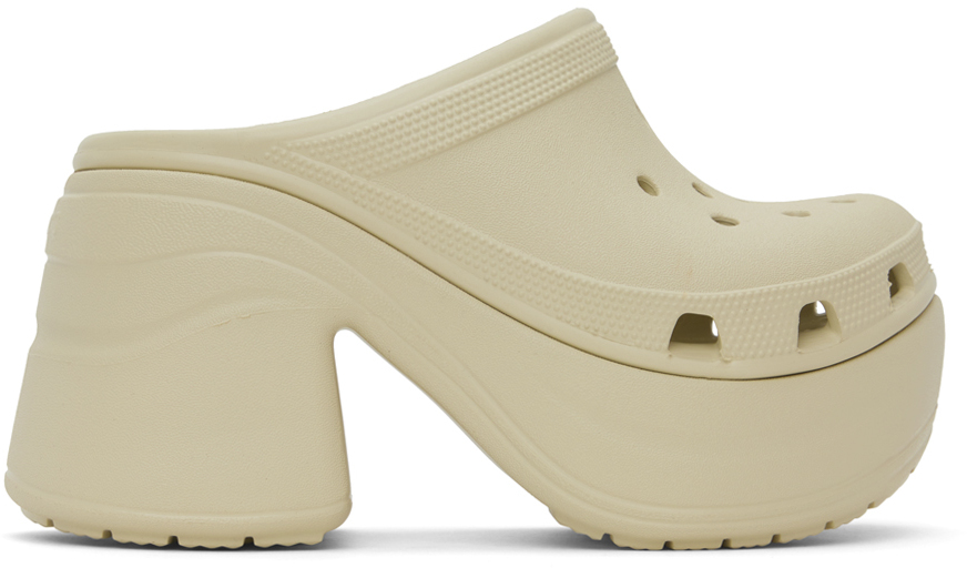 Crocs: Off-White Siren Clogs | SSENSE