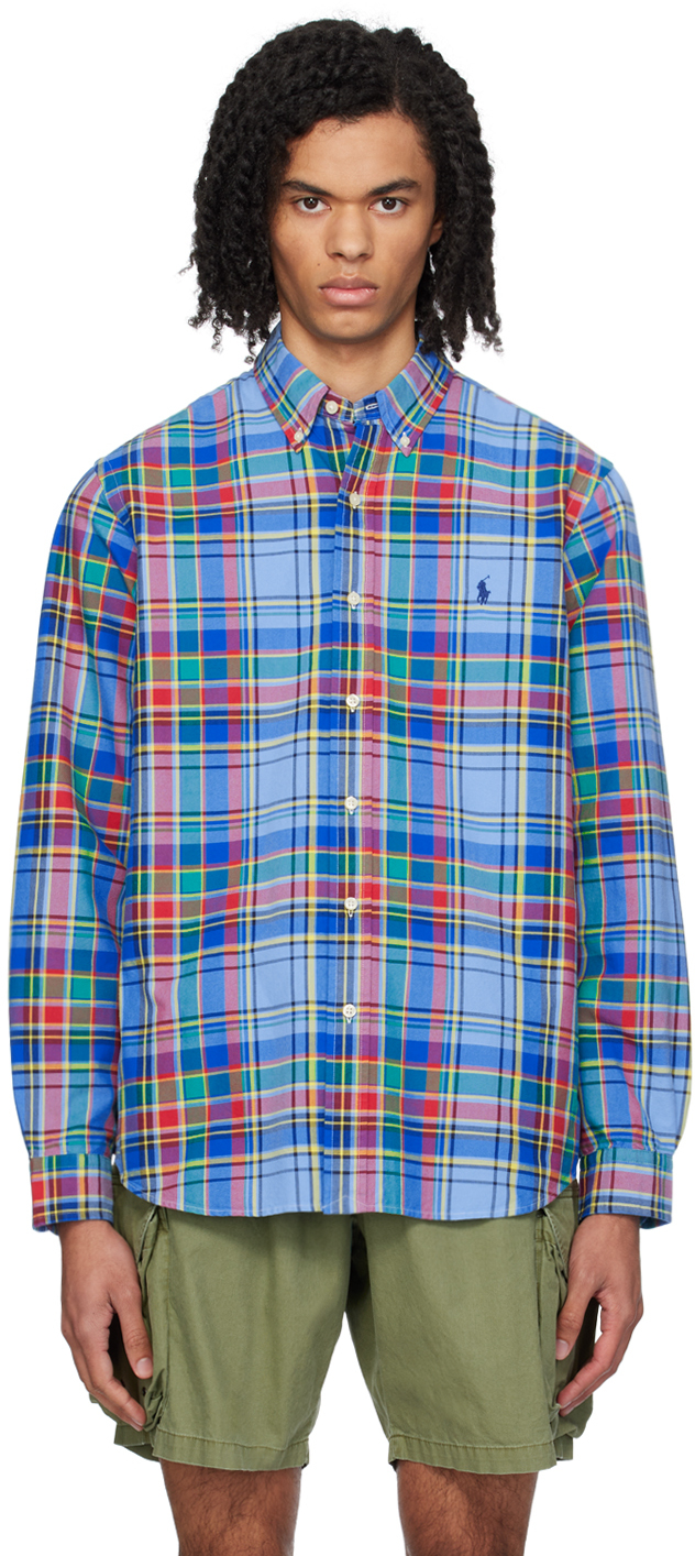 Blue Classic Fit Shirt by Polo Ralph Lauren on Sale