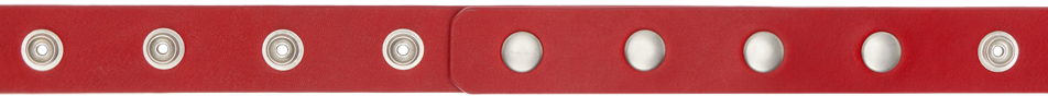 Red Snap Belt by Rick Owens on Sale
