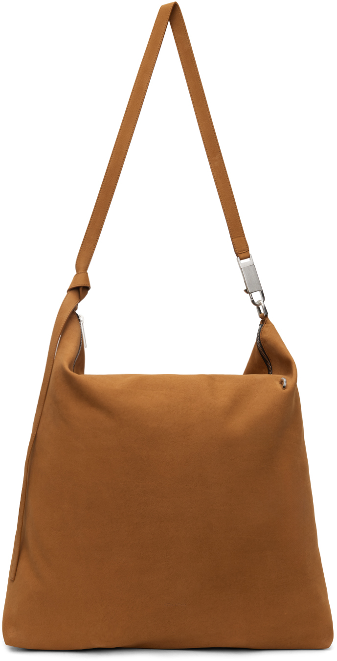 Sac Balloon brun clair Rick Owens en solde