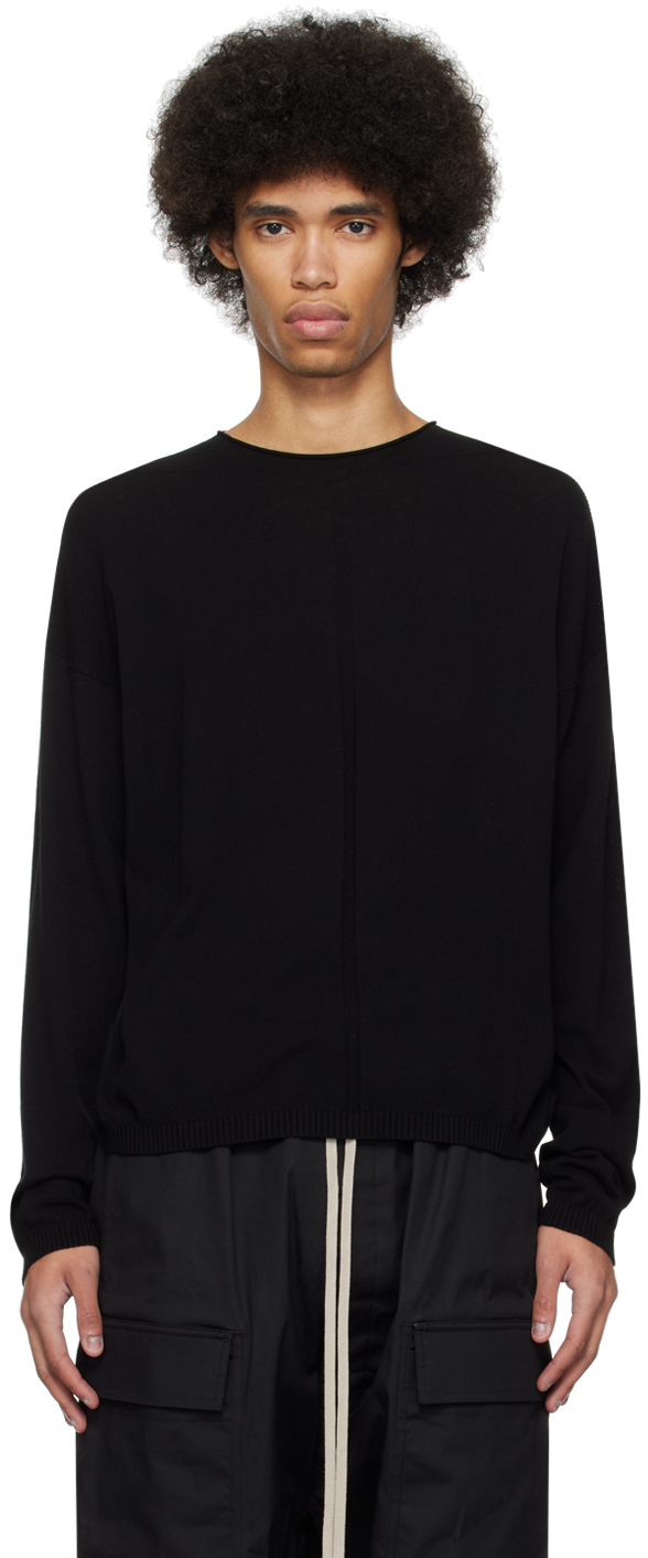 Rick Owens: Black Pull Sweater | SSENSE