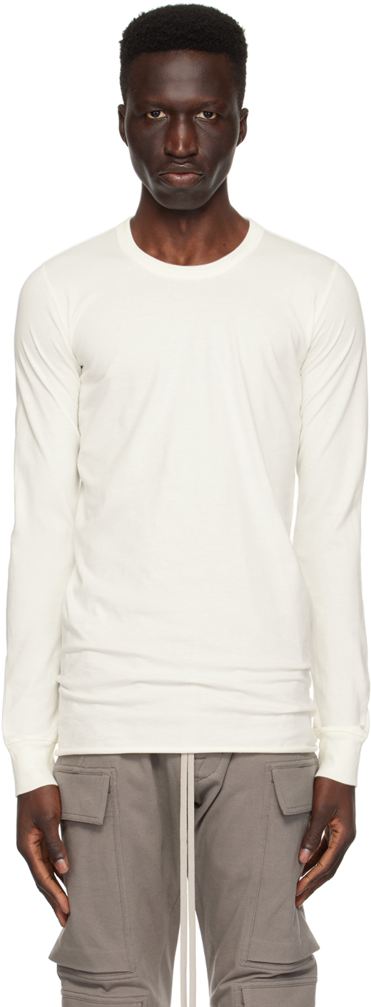 Rick Owens: Off-White Basic Long Sleeve T-Shirt | SSENSE