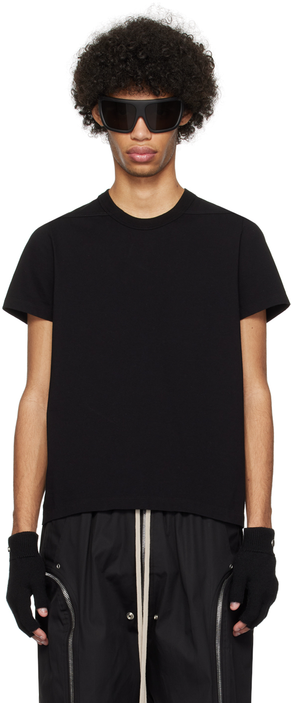 Rick Owens: Black Short Level T-Shirt | SSENSE