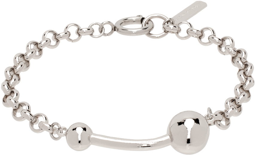 Justine Clenquet: Silver Connie Bracelet | SSENSE