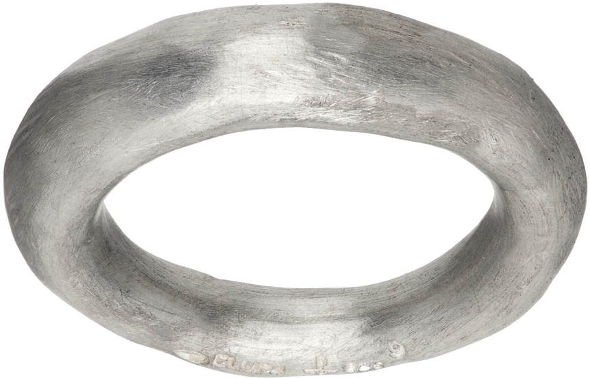 Silver Spacer Ring by Parts of Four on Sale