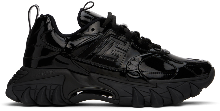 Balmain: Baskets B-East noires | SSENSE France