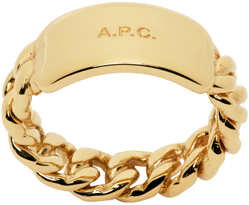 Gold Darwin Ring by A.P.C. on Sale