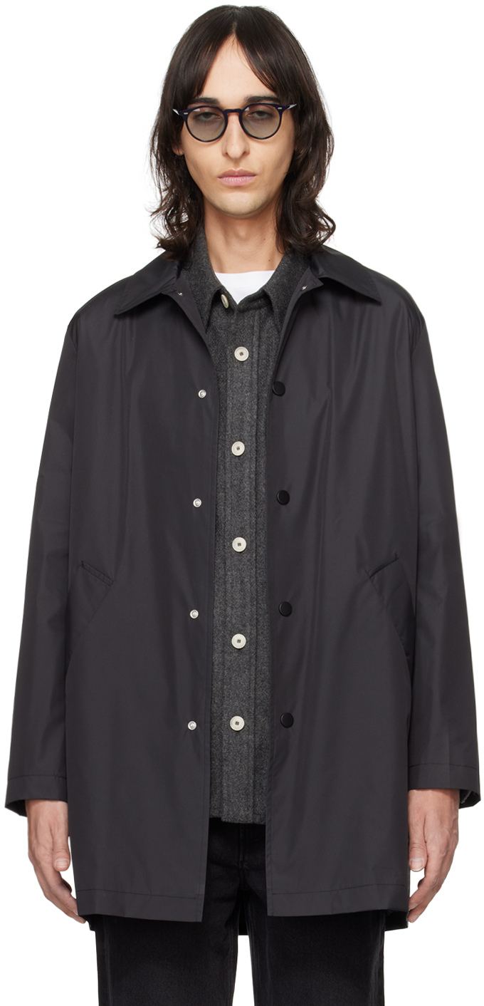 Black Victor Coat by A.P.C. on Sale