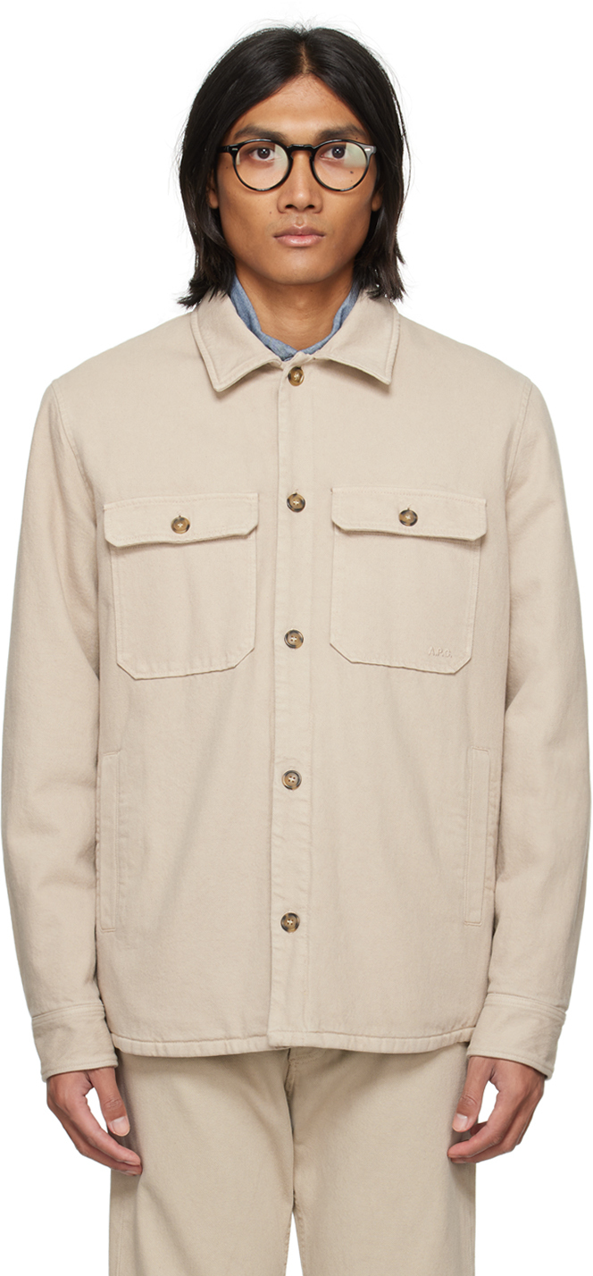 Taupe Alessio Jacket by A.P.C. on Sale