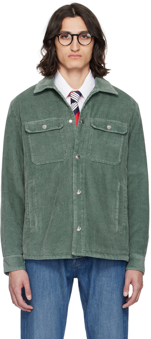 Blouson Alex vert A.P.C. en solde