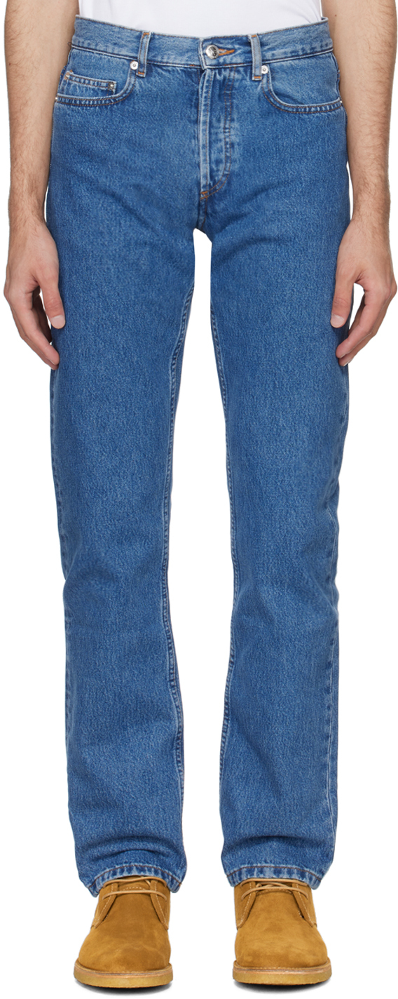 Indigo New Standard Jeans by A.P.C. on Sale