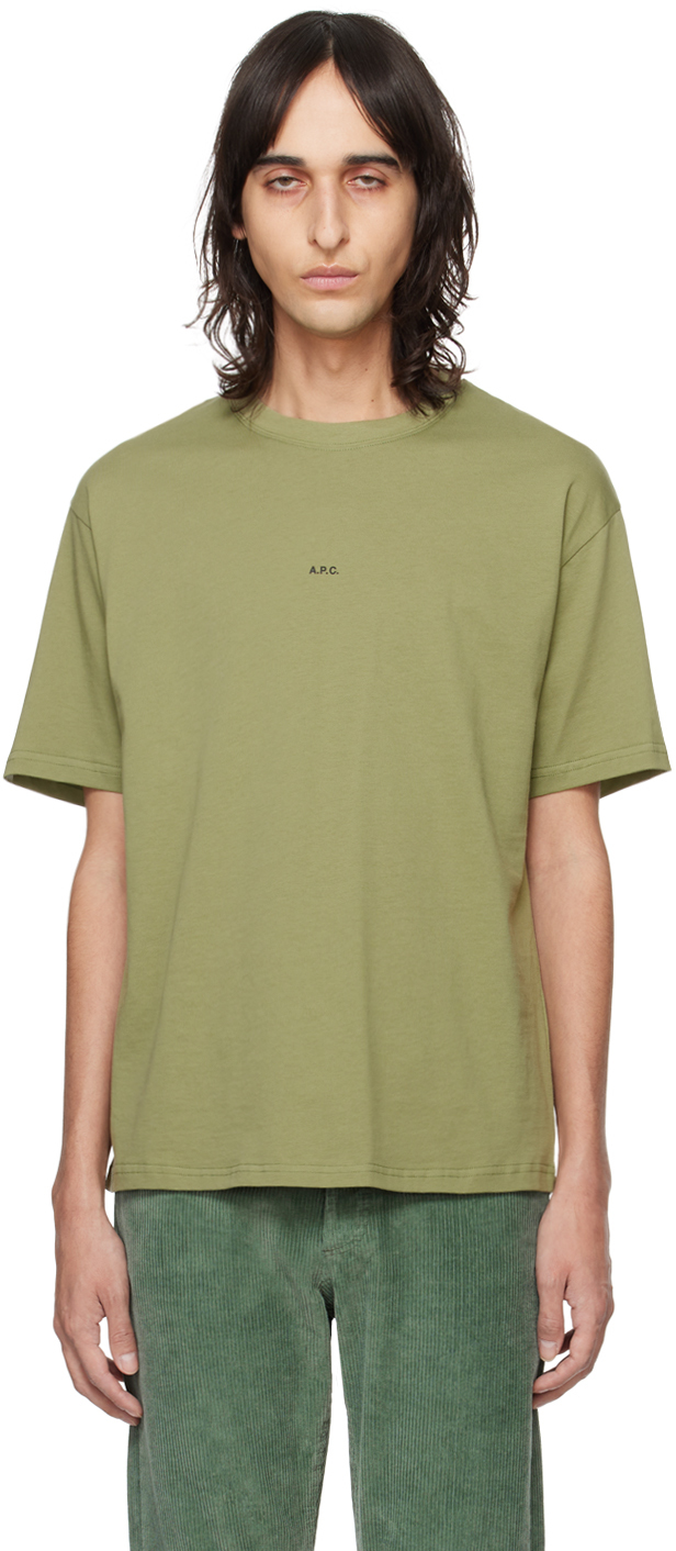 Green Kyle T-Shirt by A.P.C. on Sale