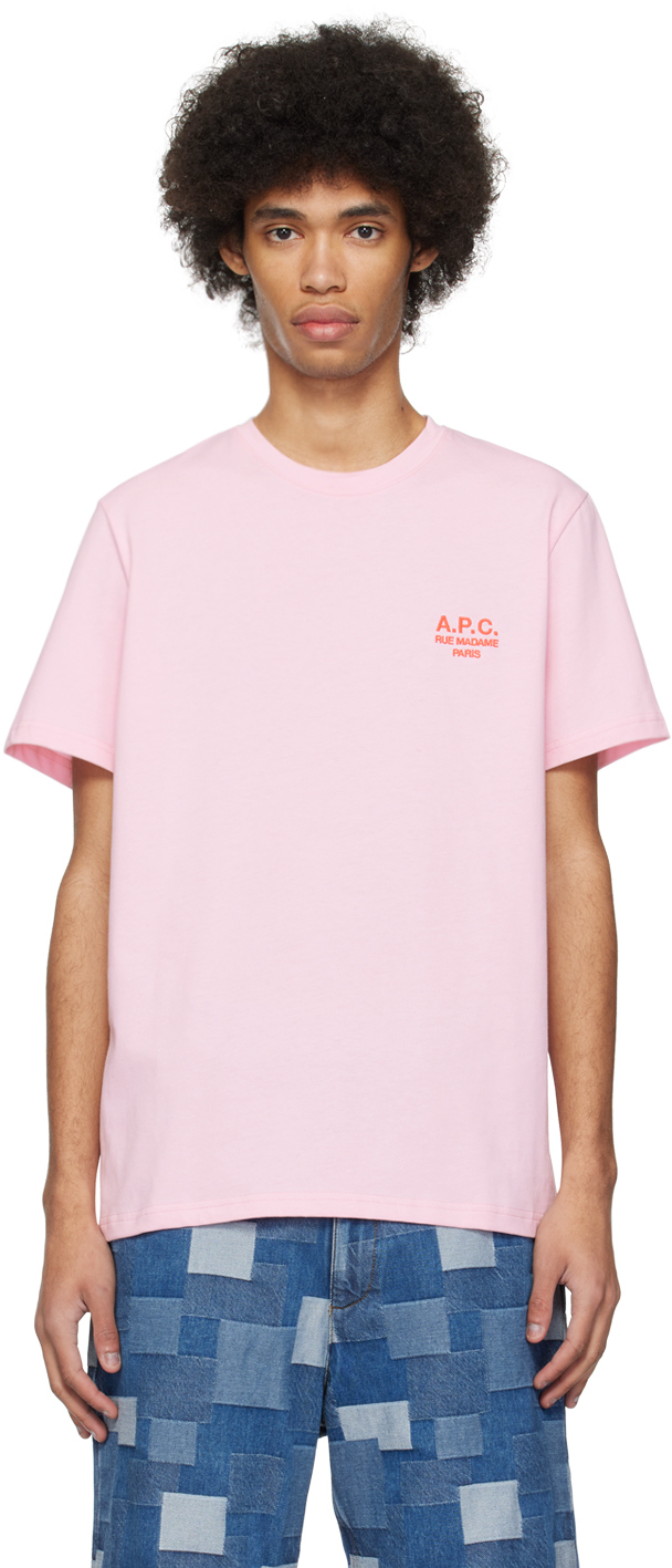 A.P.C.: T-shirt Raymond rose | SSENSE France