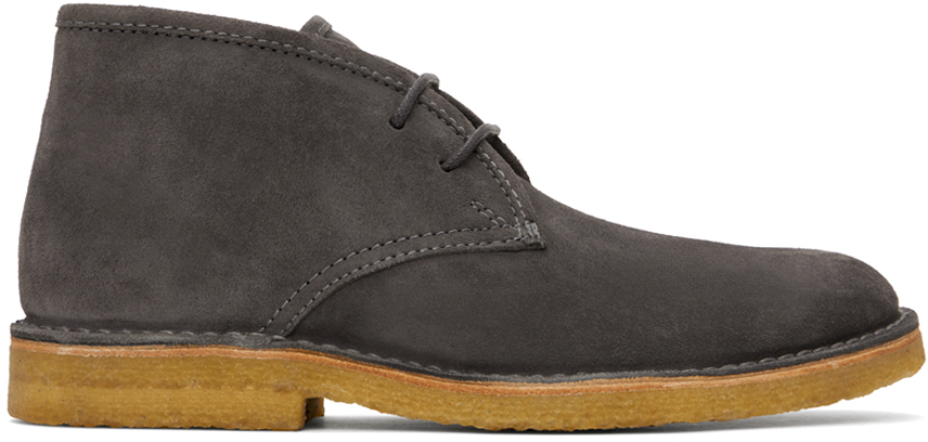Chukkas Theo gris A.P.C. en solde