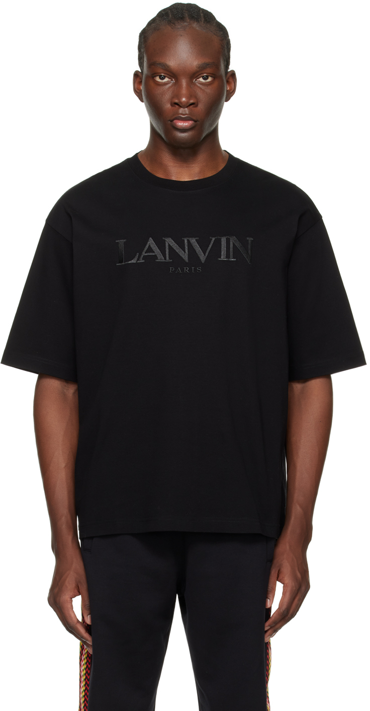 Black Oversized T-Shirt by Lanvin on Sale