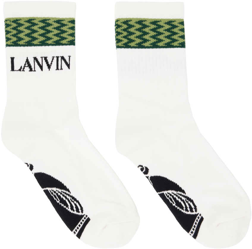 Lanvin: White Curb Socks | SSENSE UK