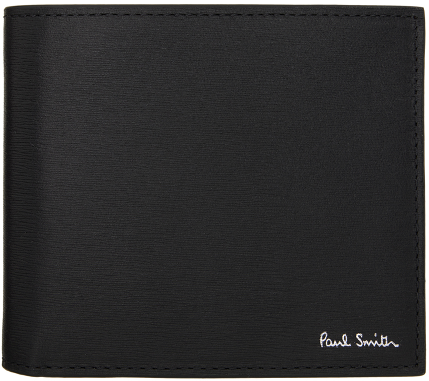 Black Bifold Wallet by Paul Smith on Sale