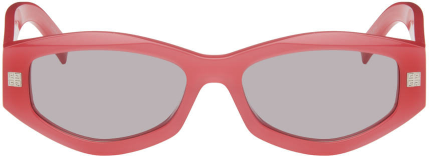Givenchy: Pink GV Day Sunglasses | SSENSE Canada