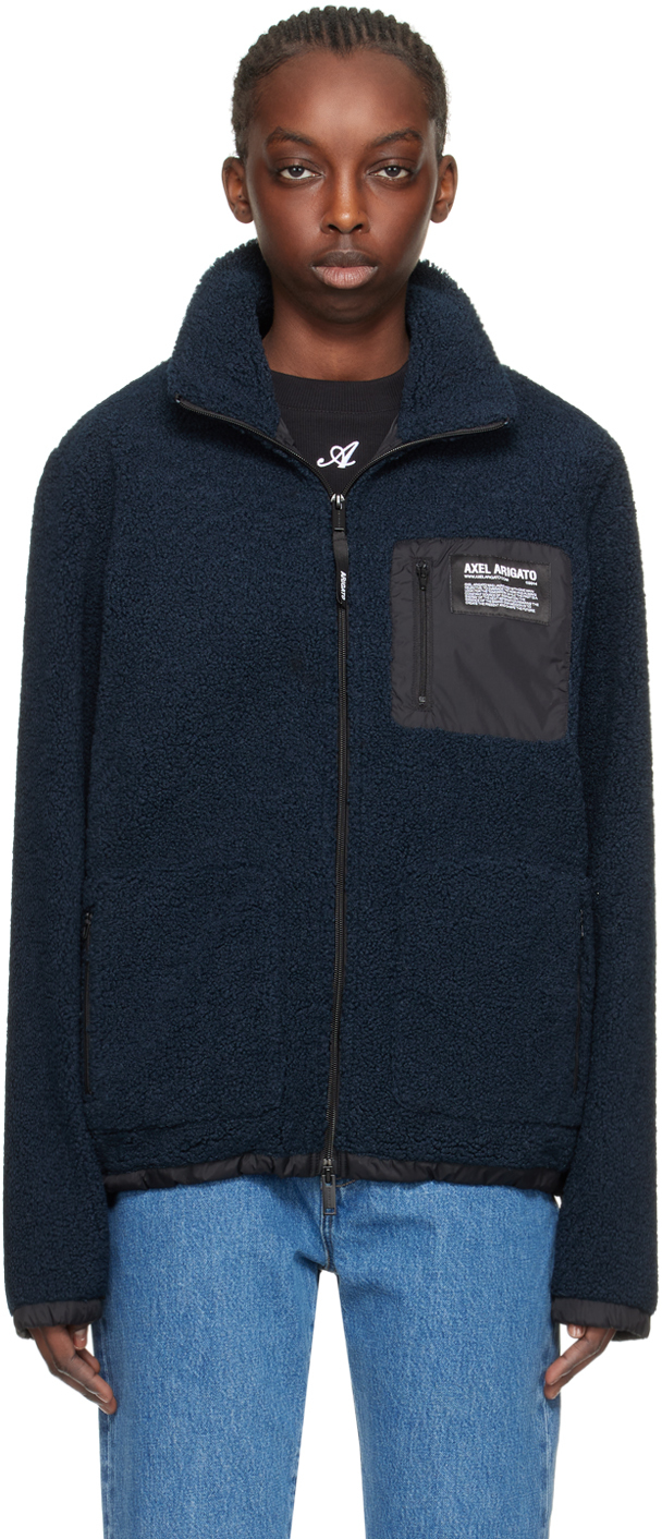 Blouson Billie bleu marine Axel Arigato en solde