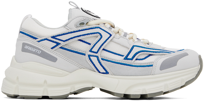 Gray & Yellow Marathon R-Trail 50/50 Sneakers by Axel Arigato on Sale