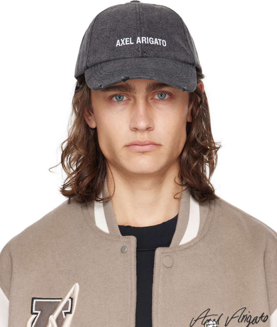 Axel Arigato: Black Block Distressed Cap | SSENSE UK