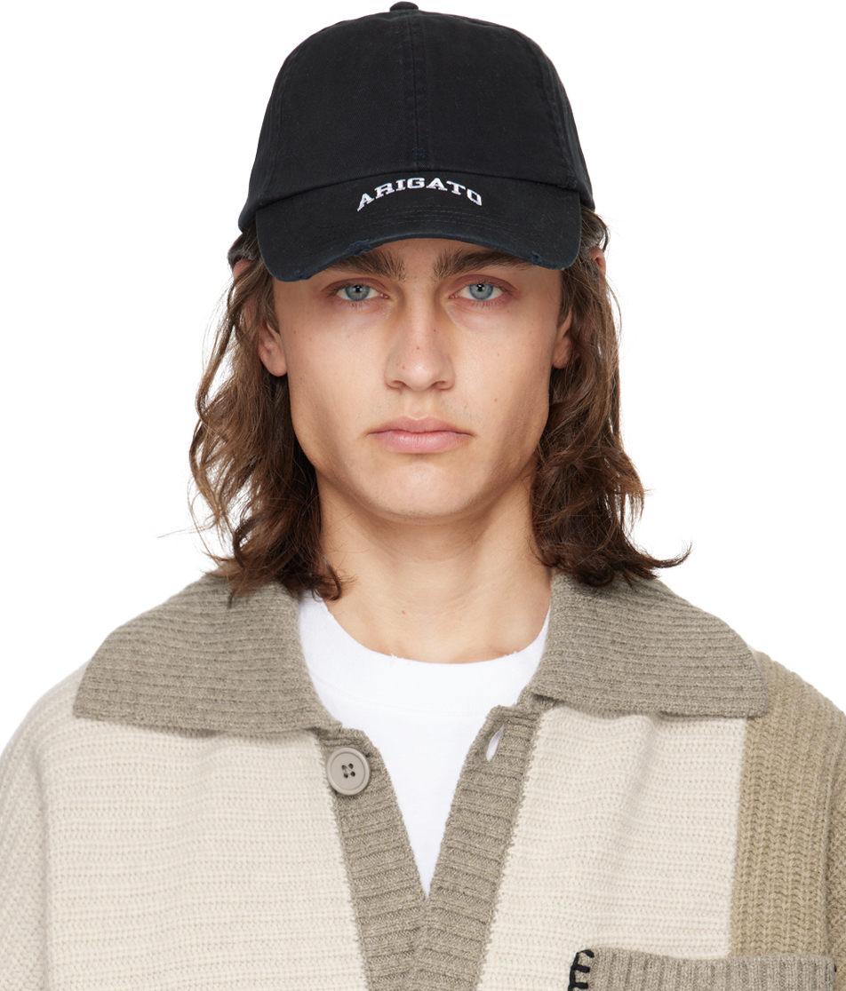 Black Klein Distressed Cap by Axel Arigato on Sale