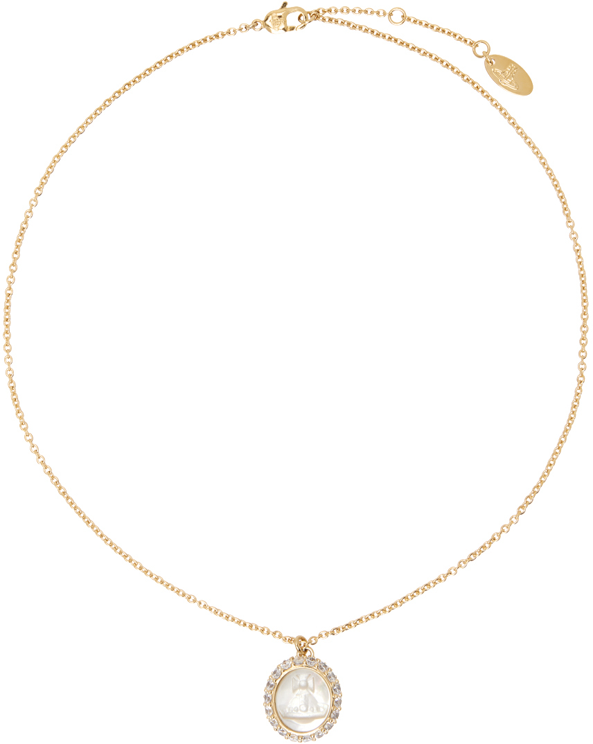 Vivienne Westwood: Gold Smeralda Pendant Necklace | SSENSE