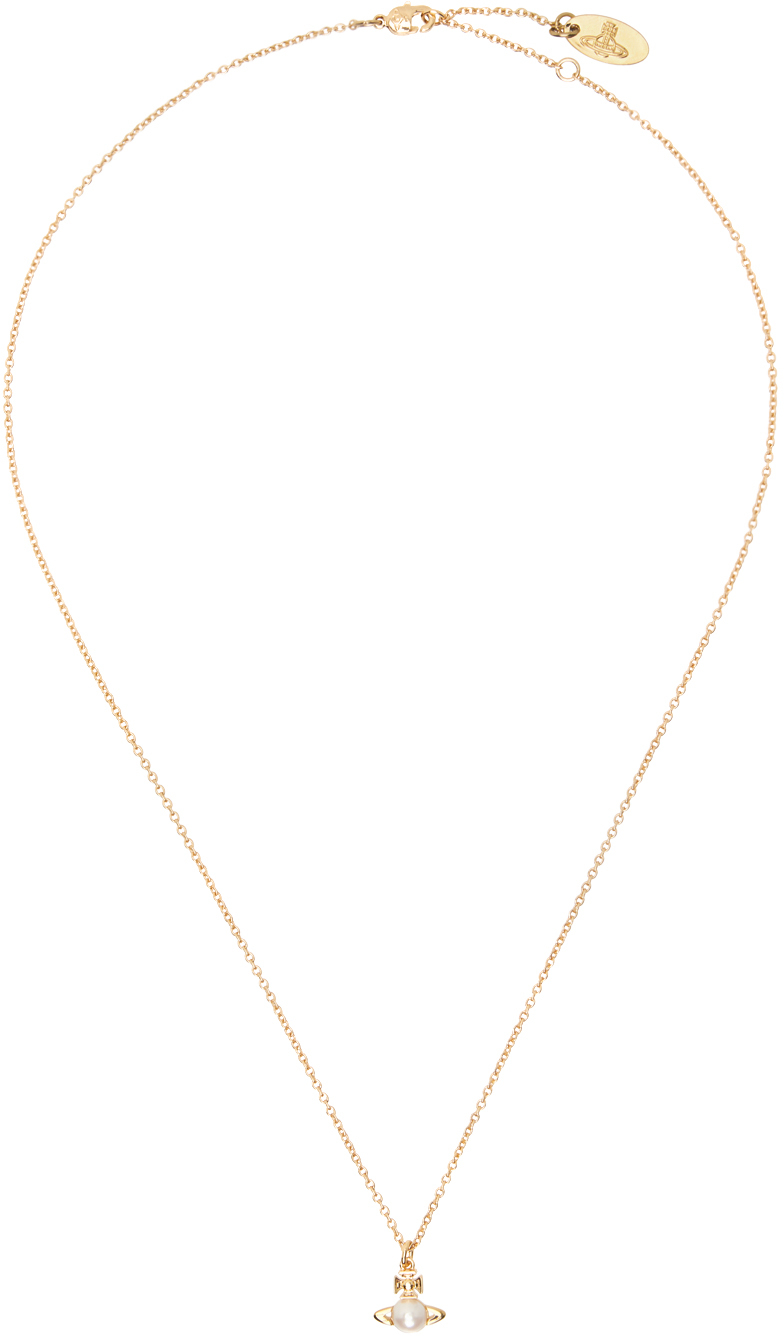 Vivienne Westwood: Gold Balbina Pendant Necklace | SSENSE UK