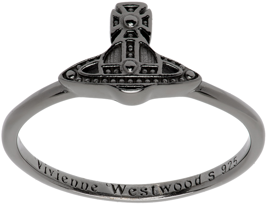 Vivienne Westwood: Gunmetal Oslo Ring | SSENSE UK