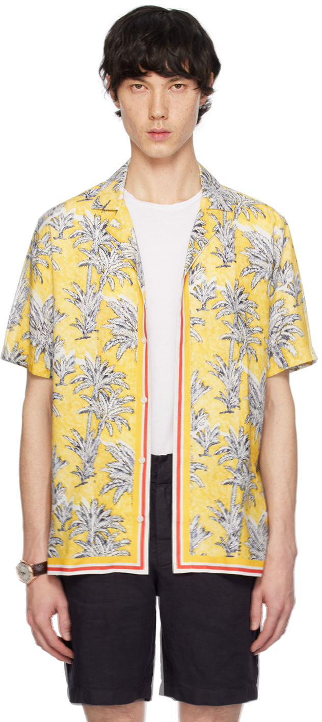 Orlebar Brown: イエロー Maitan シャツ | SSENSE 日本
