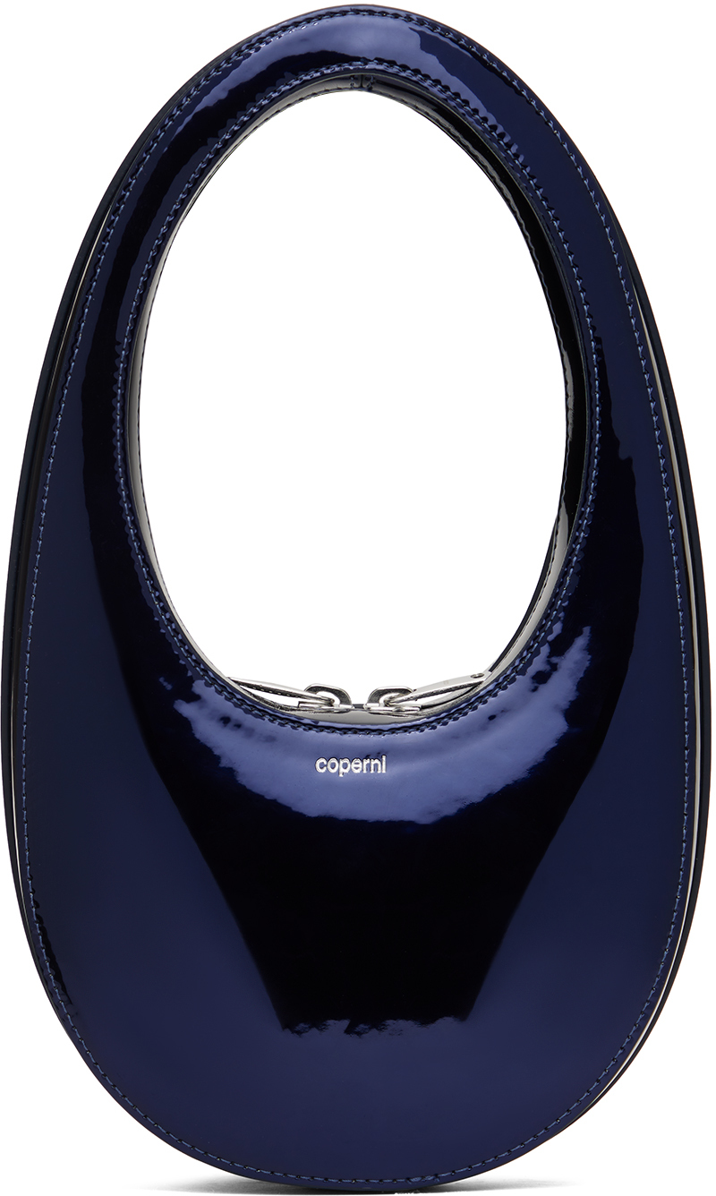 Navy Mini Swipe Bag by Coperni on Sale