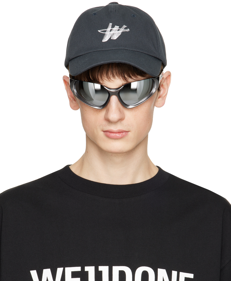 We11done: Gray WD One Logo Cap | SSENSE