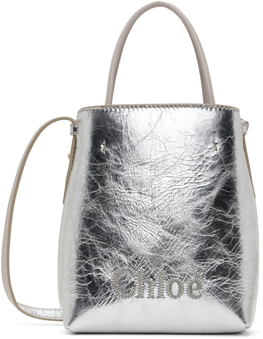 Chloé Silver Micro Sense Tote Ssense