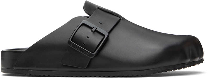 Balenciaga: Black Sunday Mules | SSENSE Canada