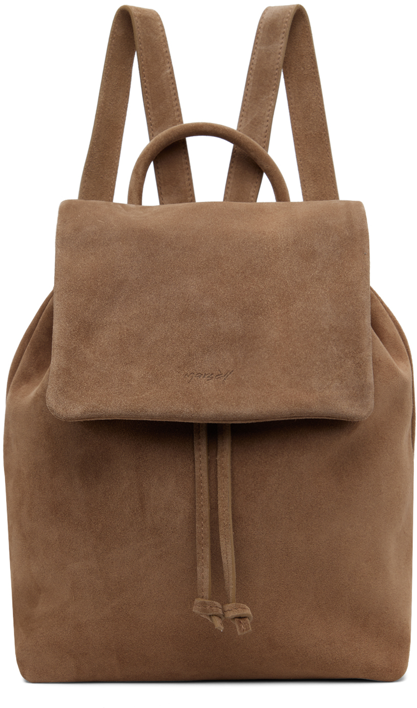 Marsèll: Tan Pattina Backpack | SSENSE Canada