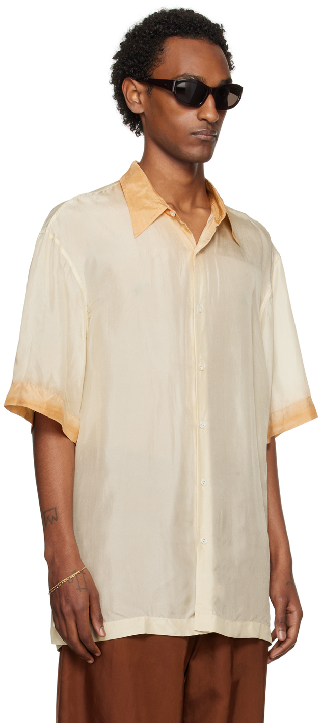 Dries Van Noten Orange Gradient Shirt In 353 Orange | ModeSens