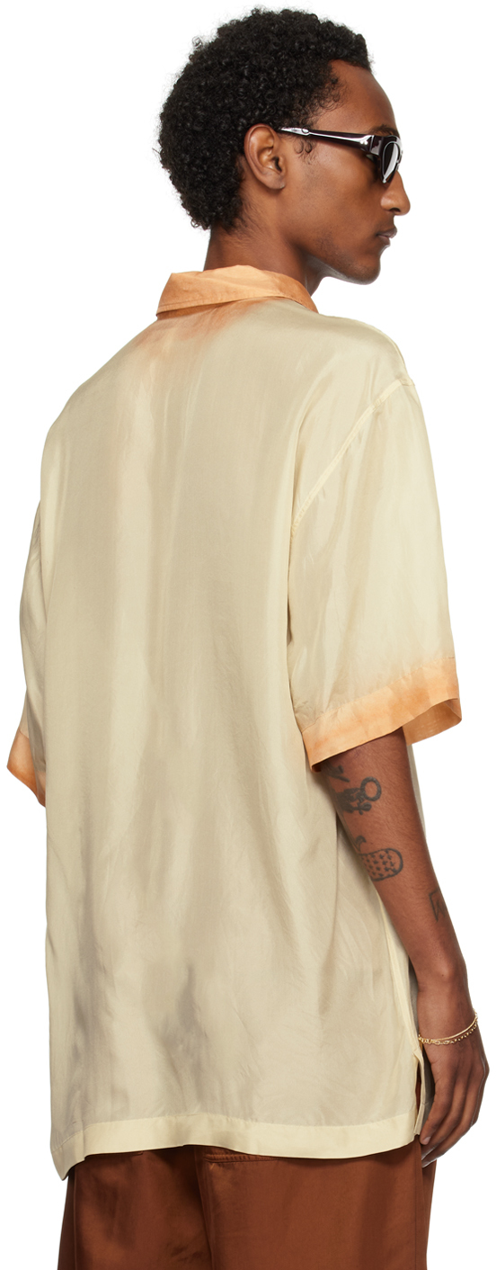 Dries Van Noten Orange Gradient Shirt In 353 Orange | ModeSens