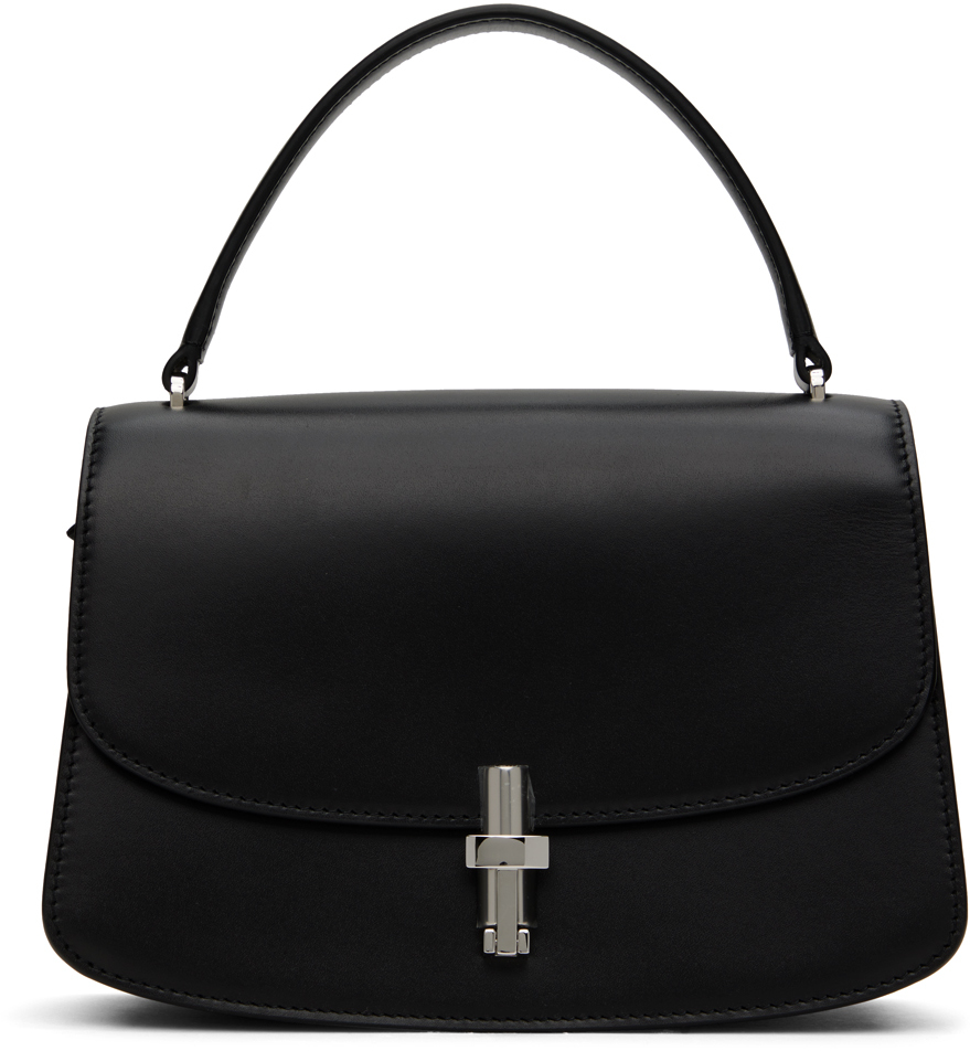 The Row: Black Sofia 8.75 Bag | SSENSE Canada