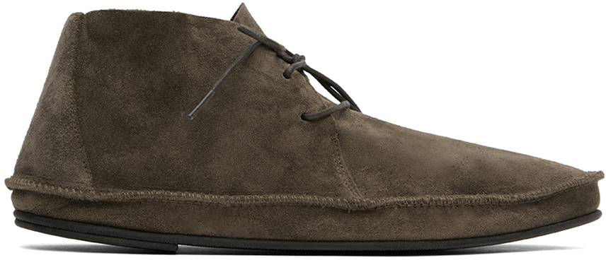 The Row: Brown Tyler Lace-Up Derbys | SSENSE